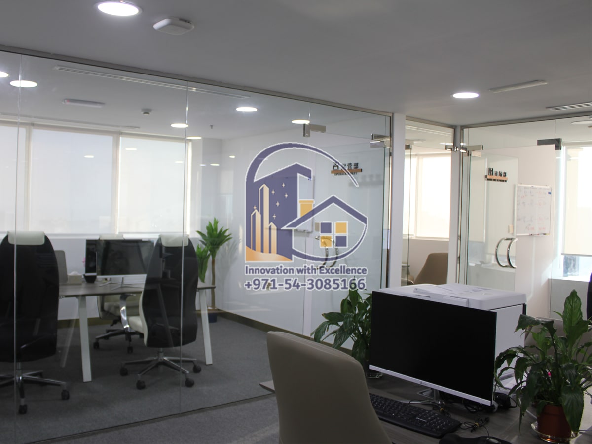 Office Glass Partition in Dubai, Shower Mirror Works 054-3085166