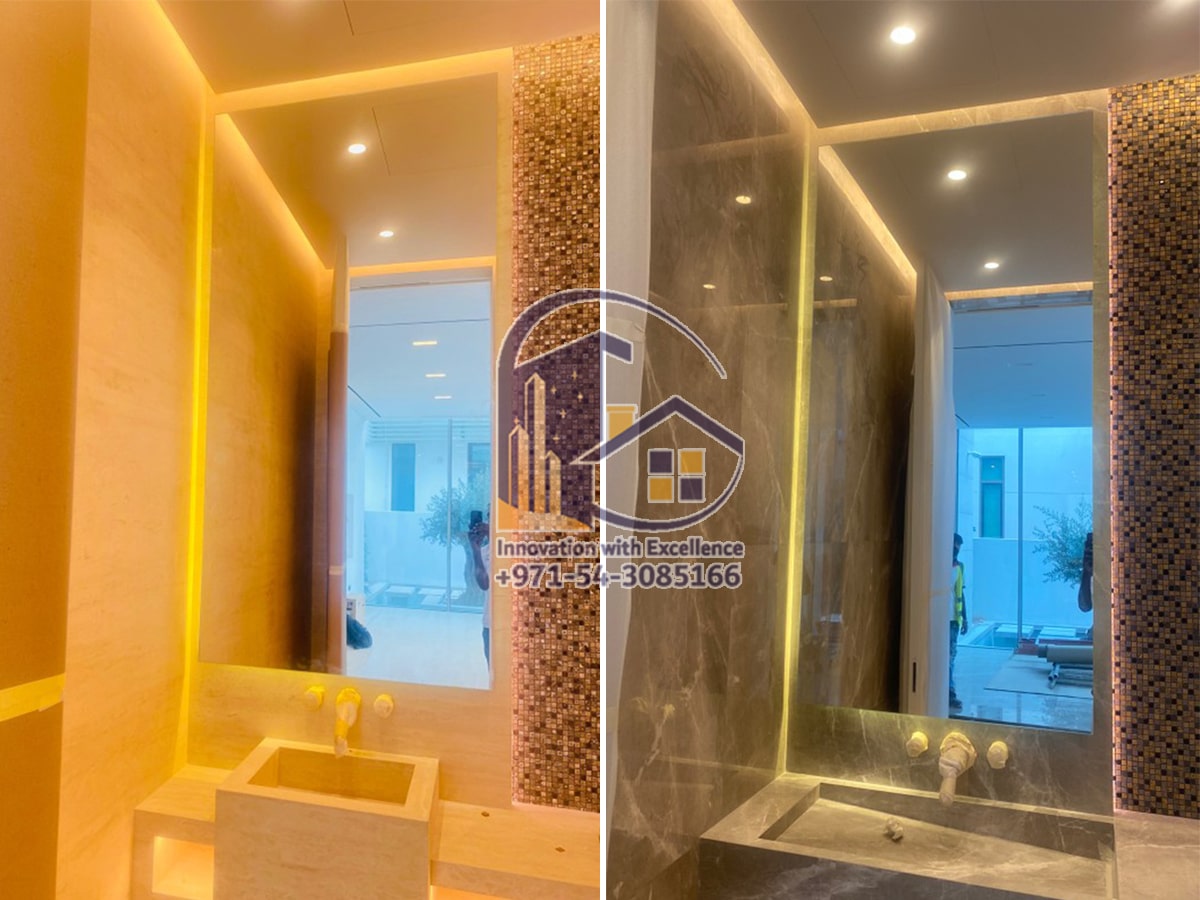 Office Glass Partition in Dubai, Shower Mirror Works 054-3085166