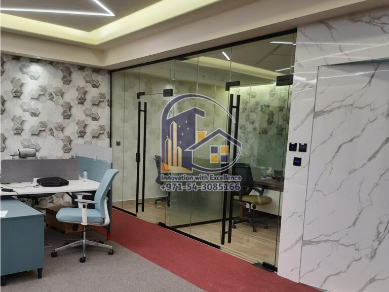 Office Glass Partition in Dubai, Shower & Mirror Works 054-3085166