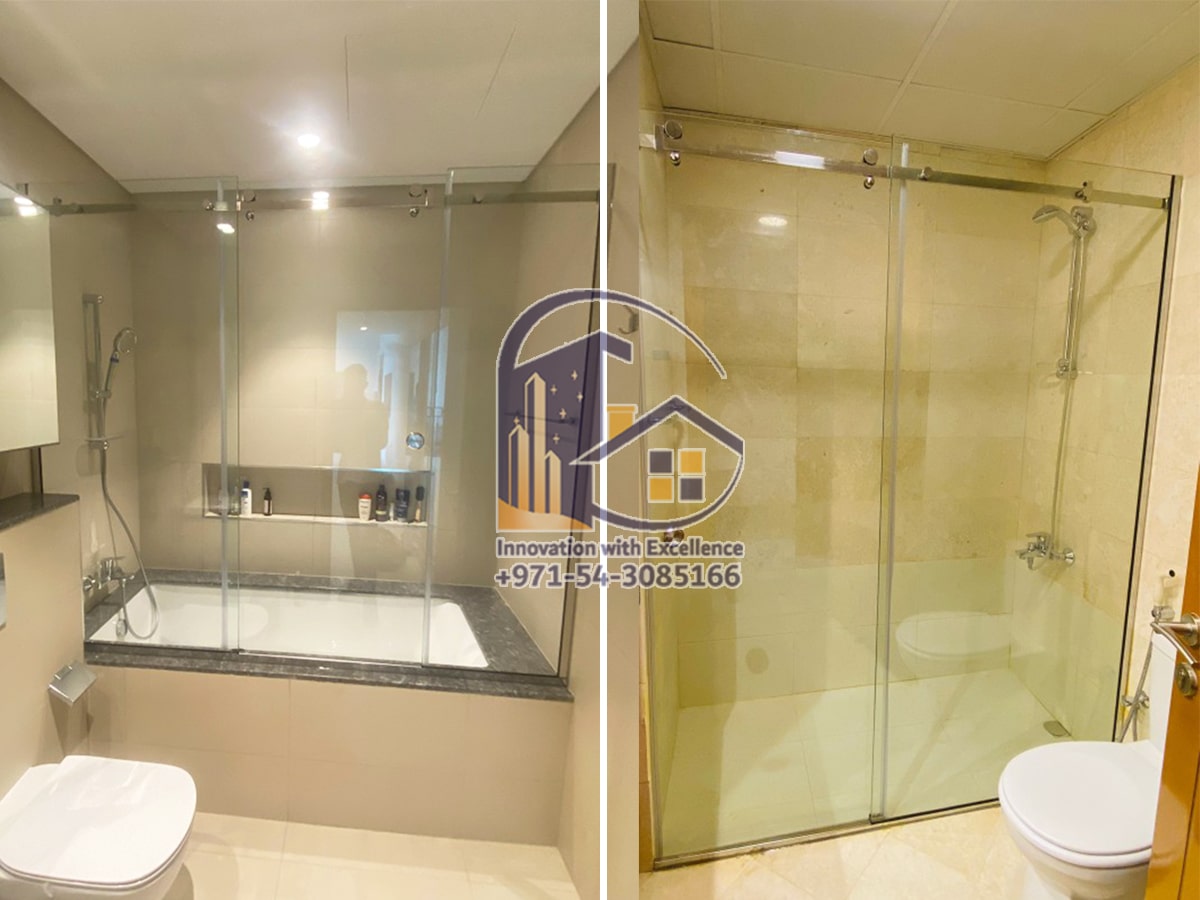 Office Glass Partition in Dubai, Shower Mirror Works 054-3085166